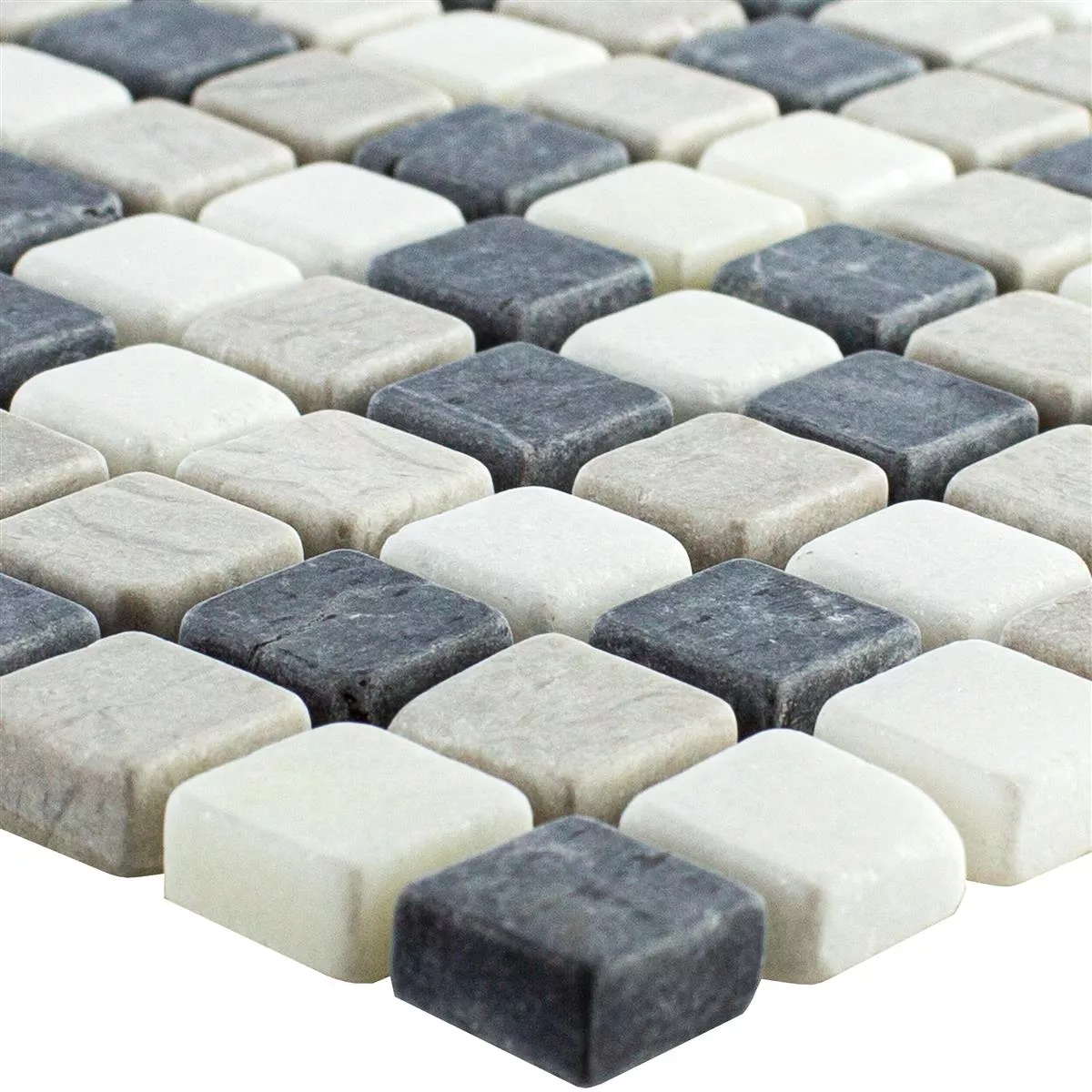 Mosaico marmo Erdemol Beige Grigio Nero